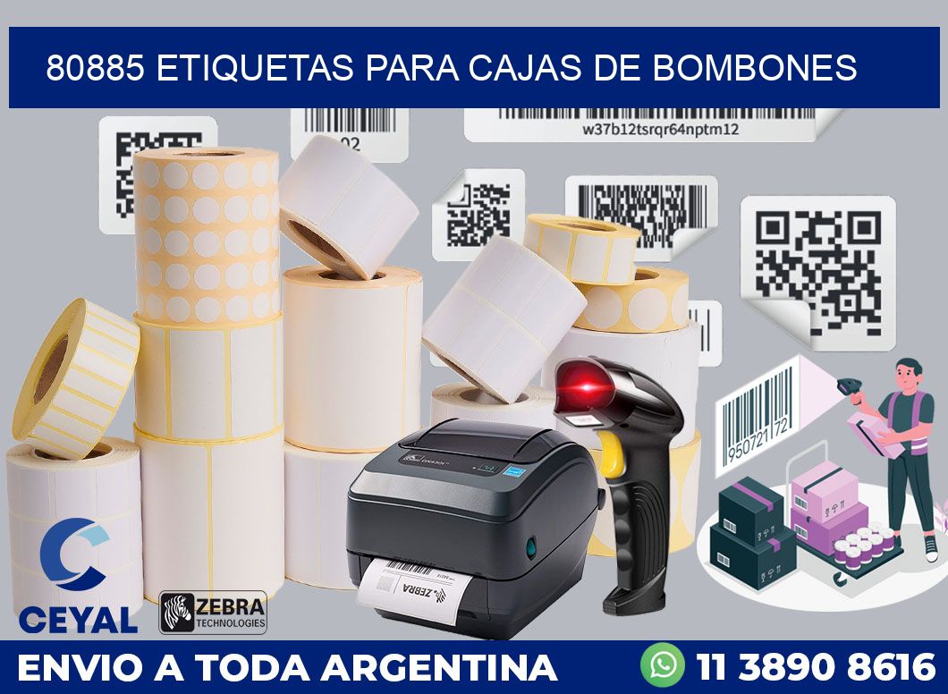 80885 ETIQUETAS PARA CAJAS DE BOMBONES - Etiquetado Ceyal